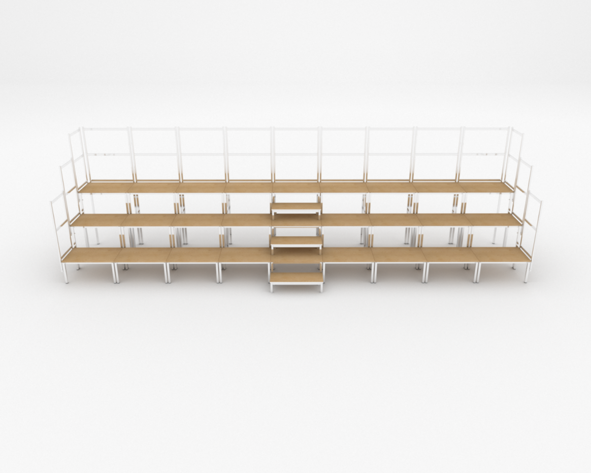UniTier 500A - Portable Staging | Modular Stages | Unistage Ltd