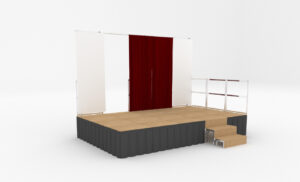 Flat Stage Set 15 - Portable Staging | Modular Stages | Unistage Ltd