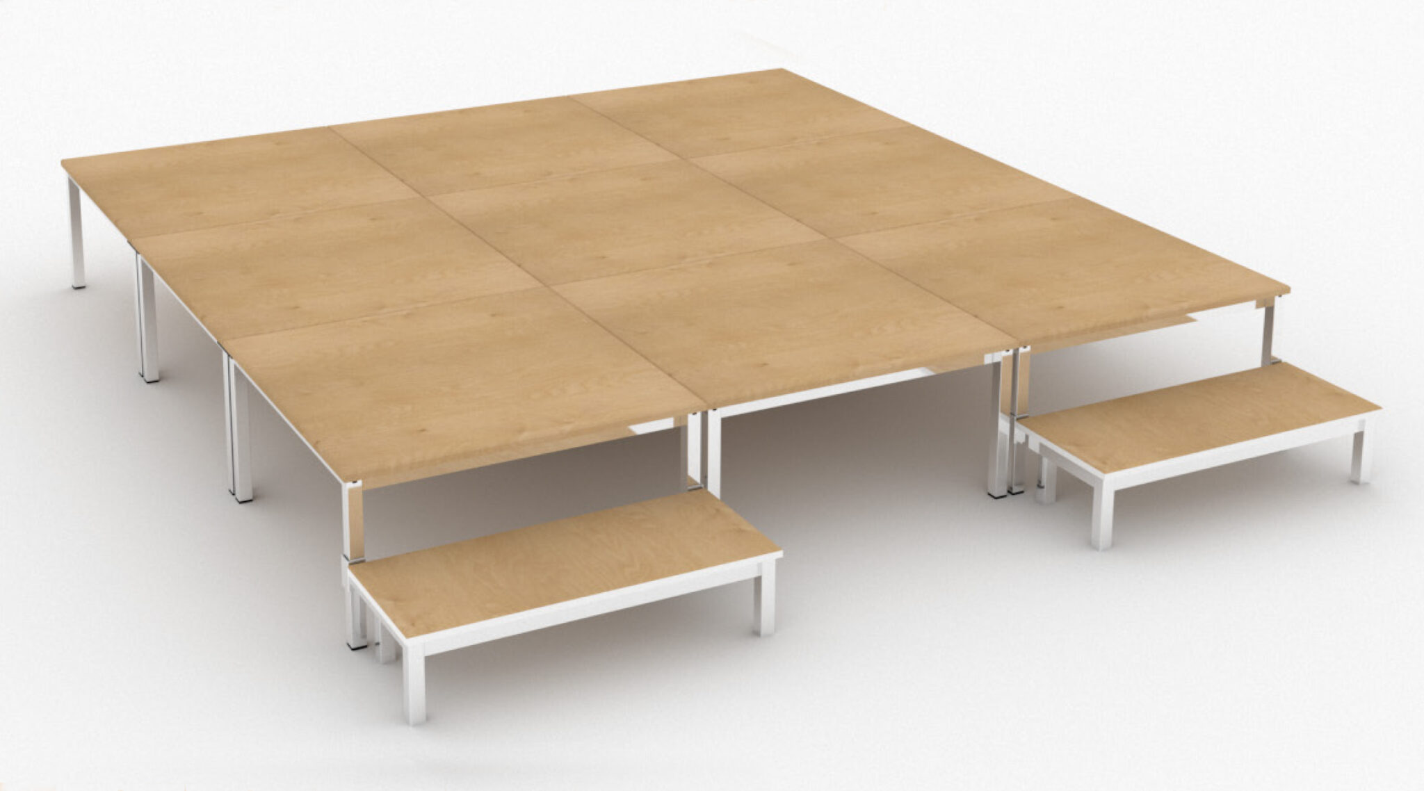 Flat Stage Set 9 - 3x3 Modular Stage Sets